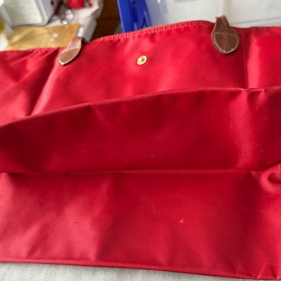 Longchamp | Bags | Long Champ Elegant Red Tote Bag | Poshmark